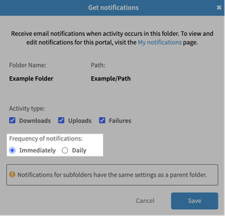 Note : Daily notifications are set according to your local browser time ...