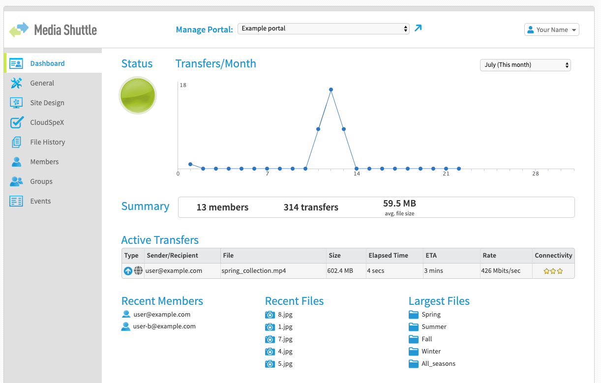 Status and Transfers