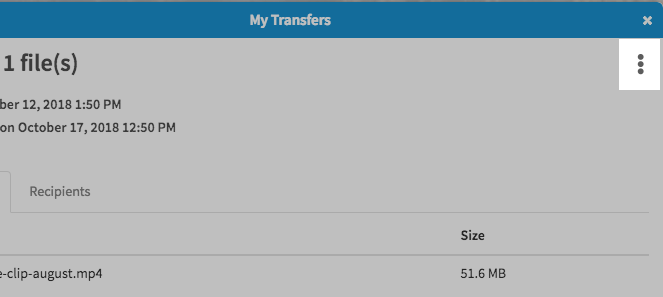Transfer History | Signiant Help